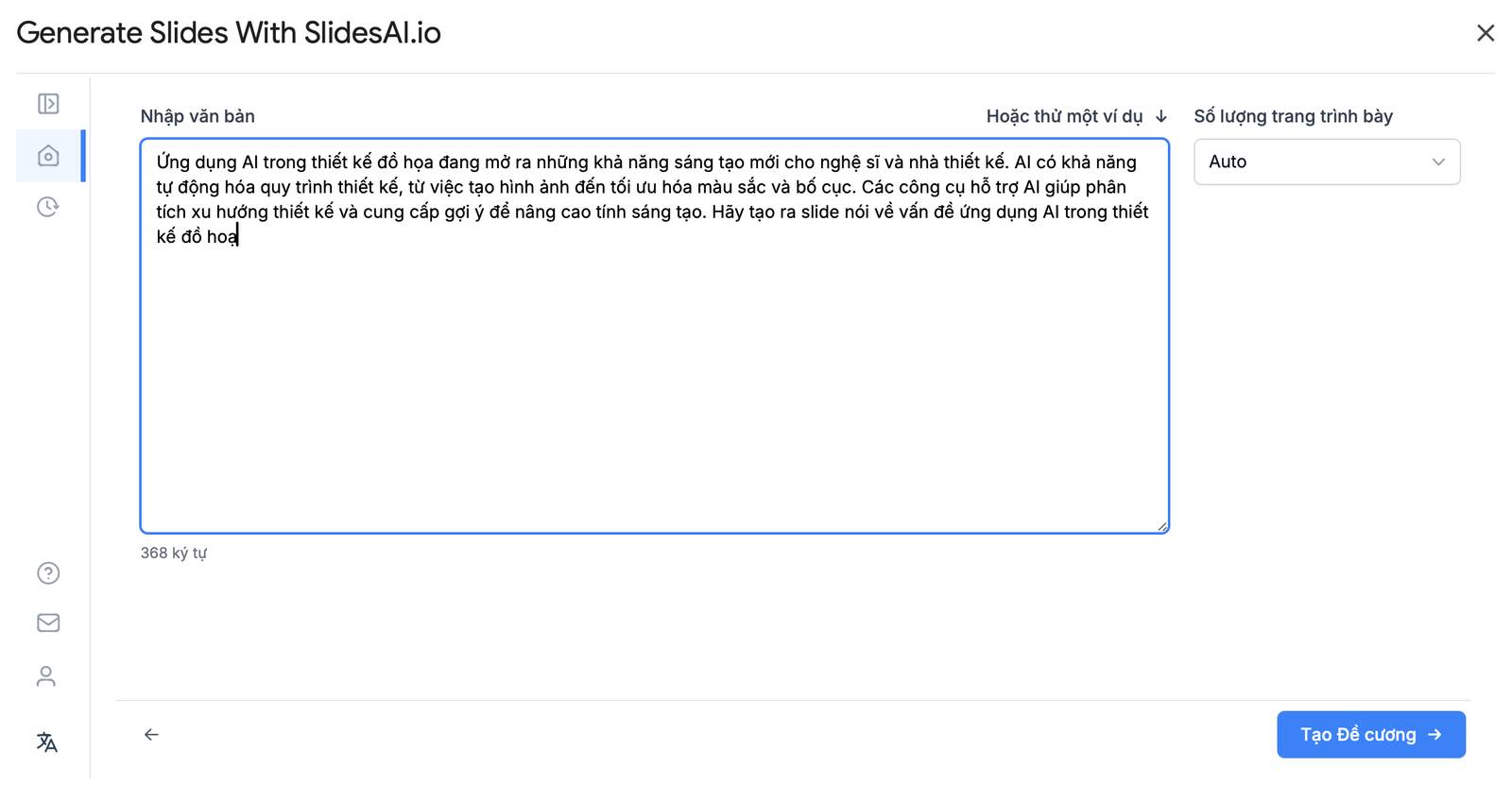 🌿 SlidesAI: Công cụ AI biến văn bản thành slide thuyết trình chuyên nghiệp