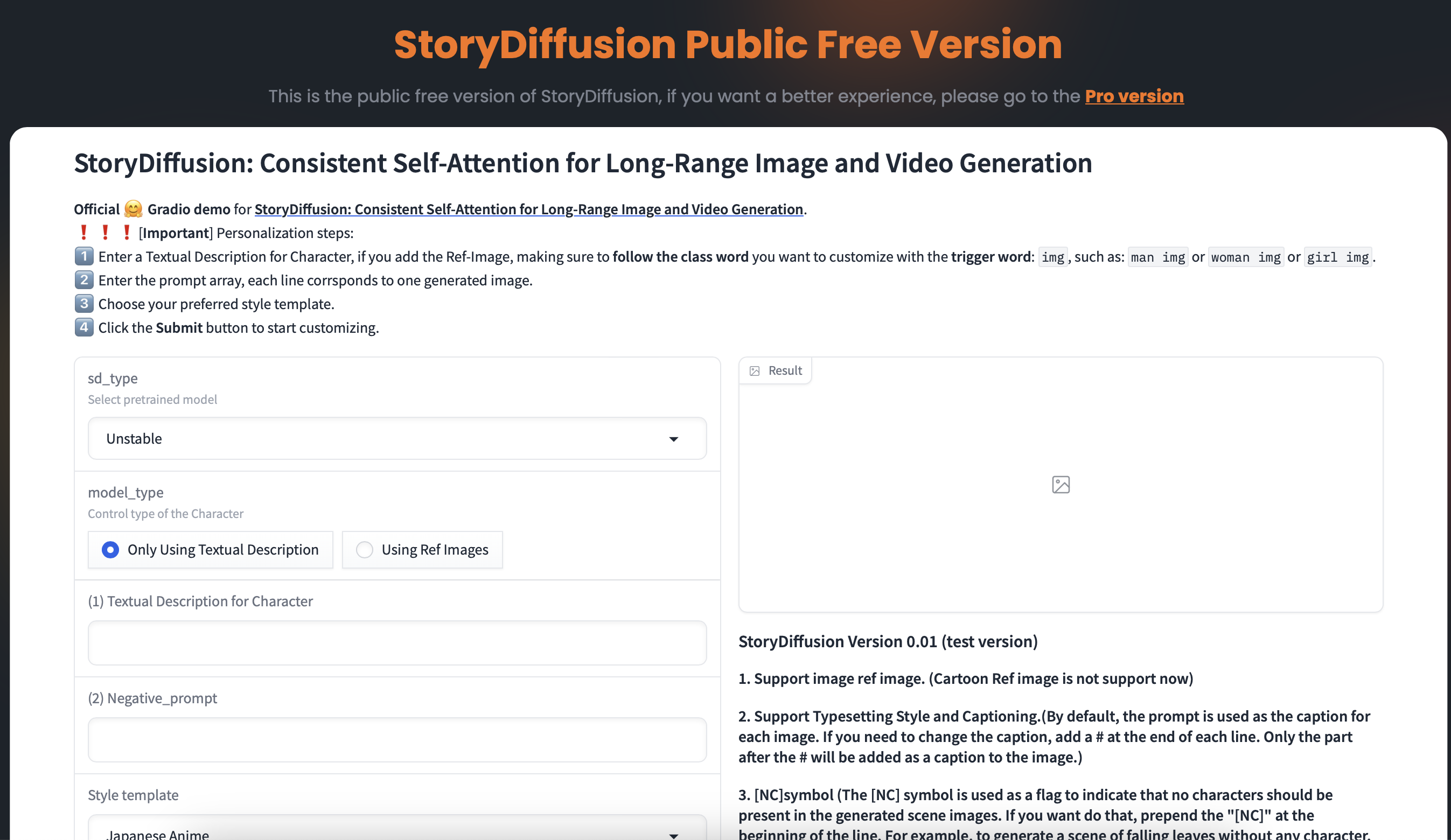 🧞‍♂️ StoryDiffusion - Ứng dụng AI tạo truyện tranh